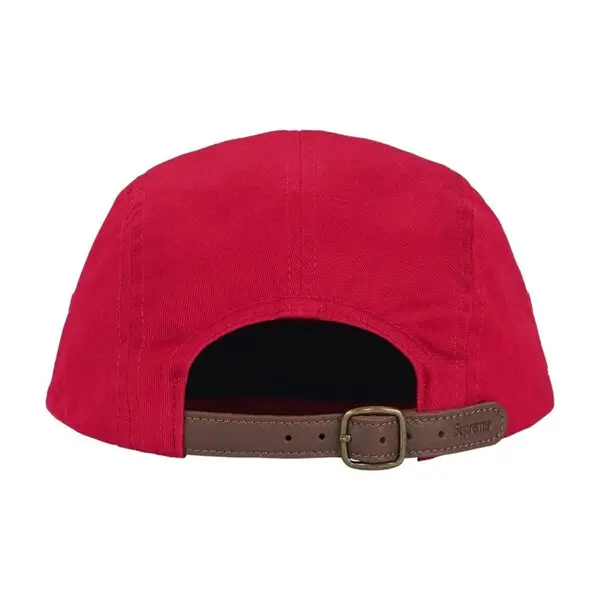 Supreme Washed Chino Twill Camp Cap - Red