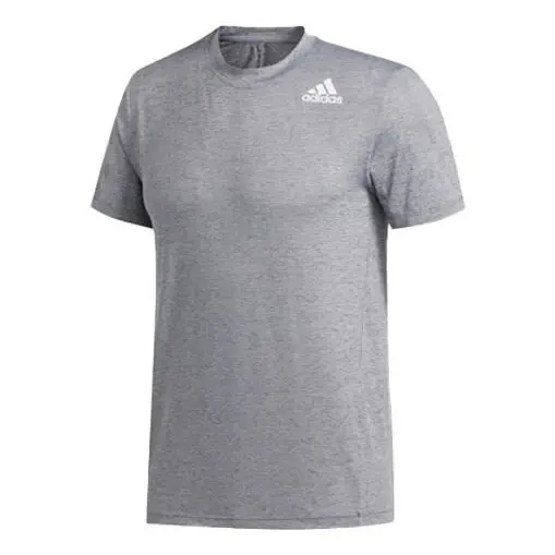 Adidas Training Sports Short Sleeve Tee 'light Grey - Light Gray