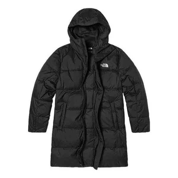 The North Face Logo-print Down Coat - Black