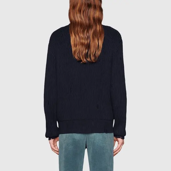 Gucci X Disney "three Little Pigs" Ribbed Turtleneck Sweater