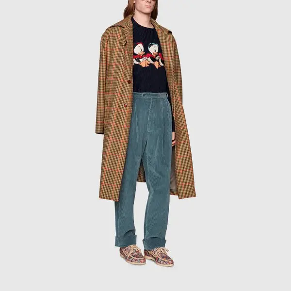Gucci X Disney "three Little Pigs" Ribbed Turtleneck Sweater