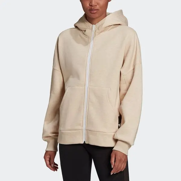 Adidas Studio Lounge Fleece Full Zip Hoodie