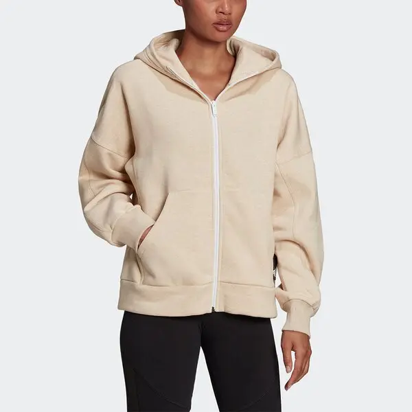 Adidas Studio Lounge Fleece Full Zip Hoodie Asia Sizing