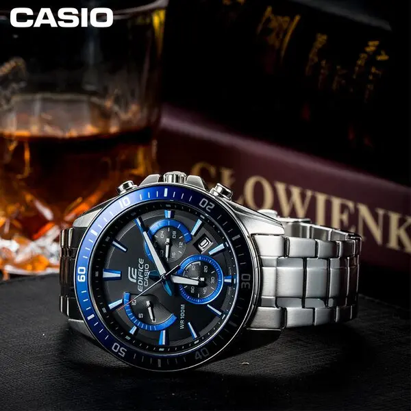 Casio Waterproof Edifice Stainless Steel Strap Analog