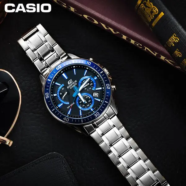 Casio Waterproof Edifice Stainless Steel Strap Analog
