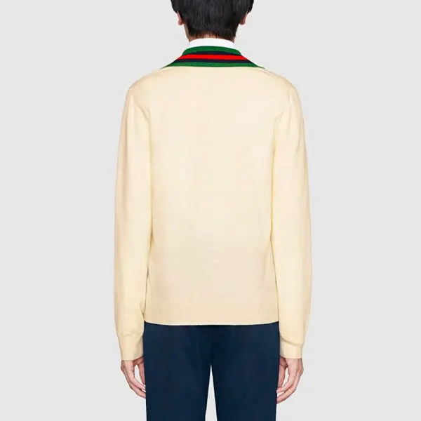 Gucci V-neck Wool Knit Jumper