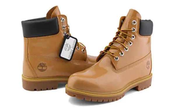 Timberland X Veneda Carter Inch Patent Leather Boots - Yellow/black