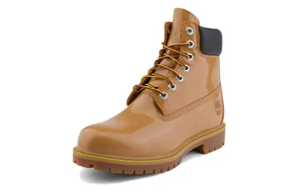 Timberland X Veneda Carter Inch Patent Leather Boots - Yellow/black