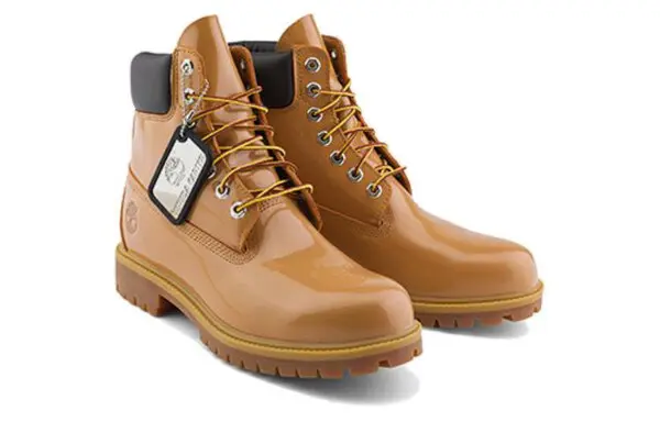 Timberland X Veneda Carter Inch Patent Leather Boots - Yellow/black