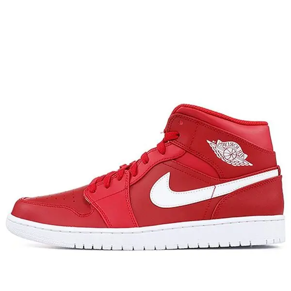 JORDAN 1 Retro Mid Sneakers - Red White
