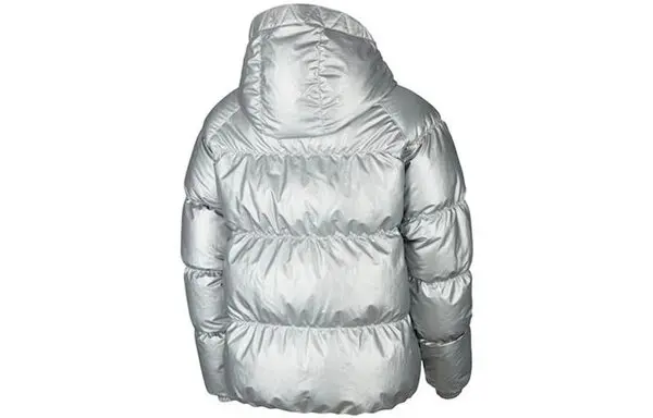 Nike Metallic Hooded Down Feather Jacket