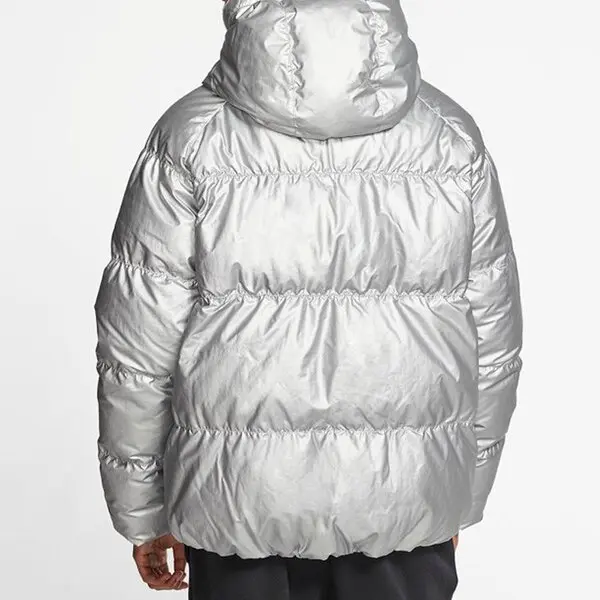 Nike Metallic Hooded Down Feather Jacket