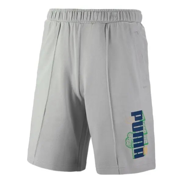 PUMA Logo Shorts - Grey/blue