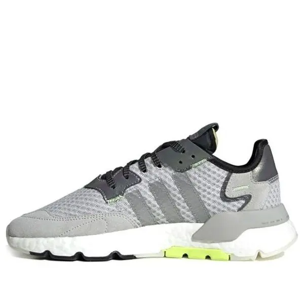 Adidas Nite Jogger Sneakers - Grey/silver/volt