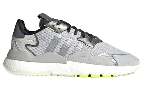 Adidas Nite Jogger Sneakers - Grey/silver/volt