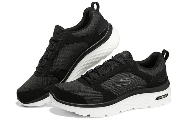 Sketchers Go Walk Hyper Burst Athletic Sneakers - Black/grey
