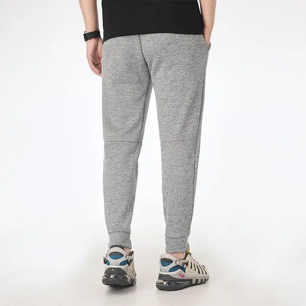 Nike Windproof Solid Color Casual Sports Logo Fleece Lined Long Pants Gray