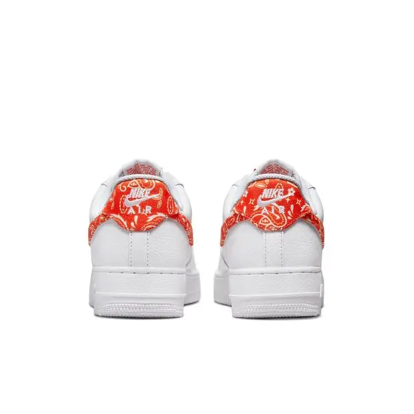 Nike Force 1 '07 "rush Orange Paisley" Sneakers - White/orange