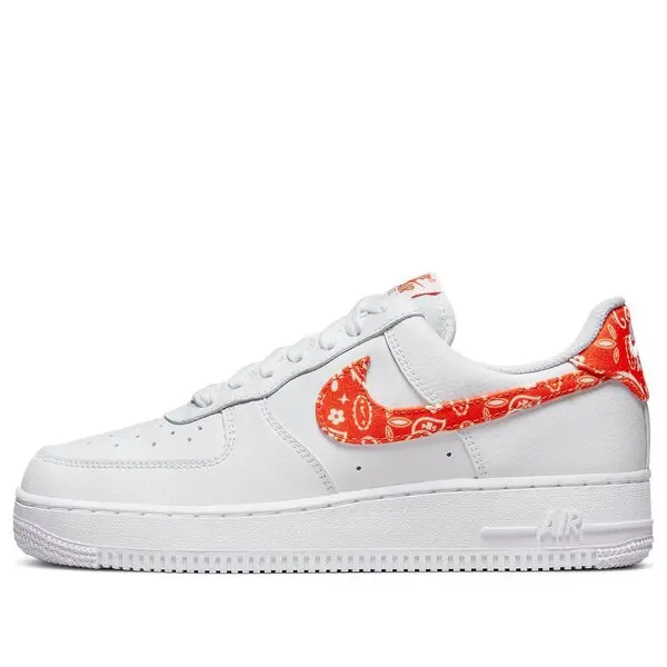 Nike Force 1 '07 "rush Orange Paisley" Sneakers - White/orange
