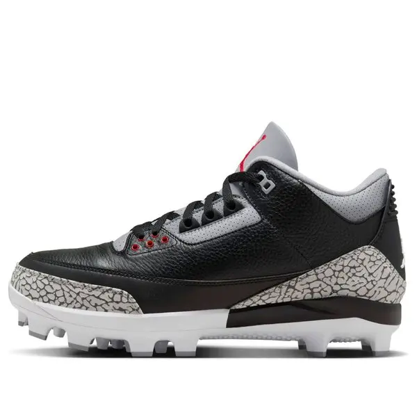 JORDAN 3 Mid Retro Mcs 'black Cement' Athletic Cleats - Black/cement Grey/white