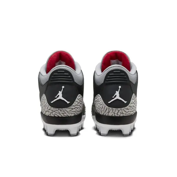 JORDAN 3 Mid Retro Mcs 'black Cement' Athletic Cleats - Black/cement Grey/white