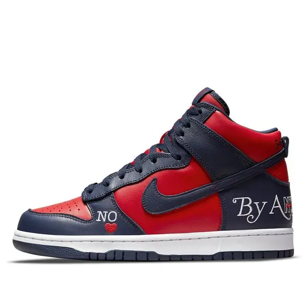 Nike Supreme X Dunk High 'by Any Means - Red/blue