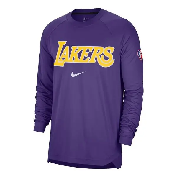 Nike X Nba La Lakers Long Sleeve Shirt - Purple