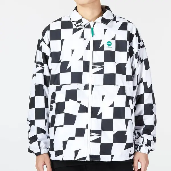 Adidas Reversible Jacket With Checkerboard Print