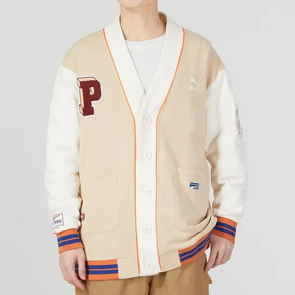 PUMA Team Badge V-neck Jacket