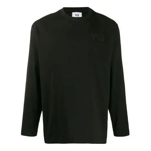Adidas Y-3 Long Sleeve Classic Chest Logo T-shirt - Black