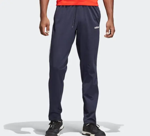 Adidas Plaid Applique Knitted Sports Long Pants Blue - Legendary Blue