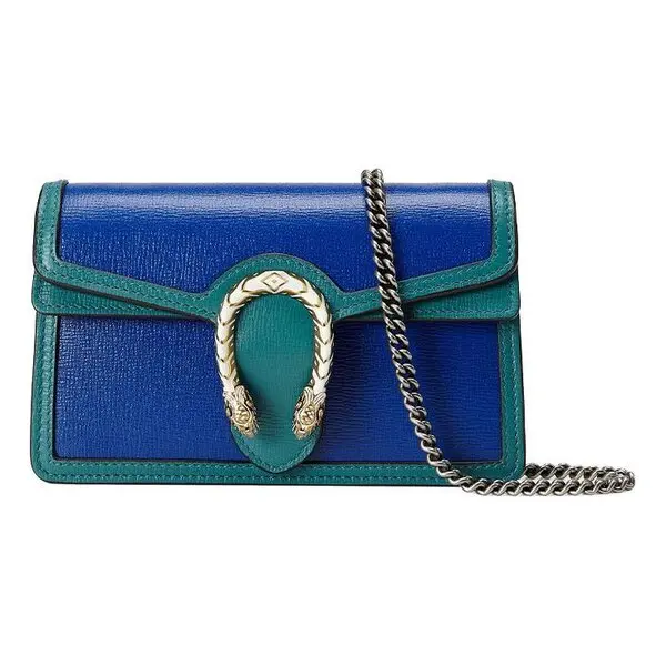Gucci Dionysus Super Mini Shoulder Bag - Bluemulti-colorgreen