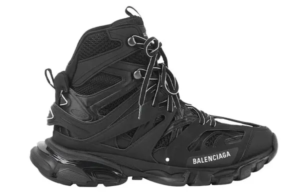 Balenciaga Track Hike High Top Sneakers - Black
