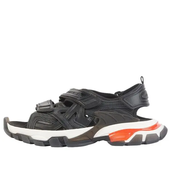 Balenciaga Track Sandals - Black/white/red