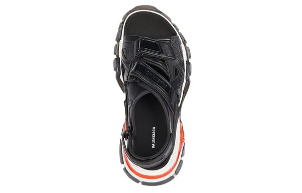 Balenciaga Track Sandals - Black/white/red