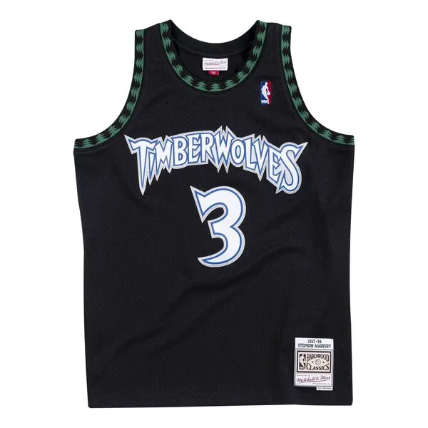Mitchell & Ness Nba Minnesota Timberwolves 1997-98 Swingman Jersey Stephon Marbury 3 - Black