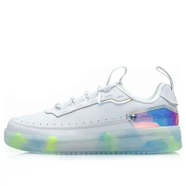 LI-NING Counterflow White Microcrystalline Sneakers - White/gray