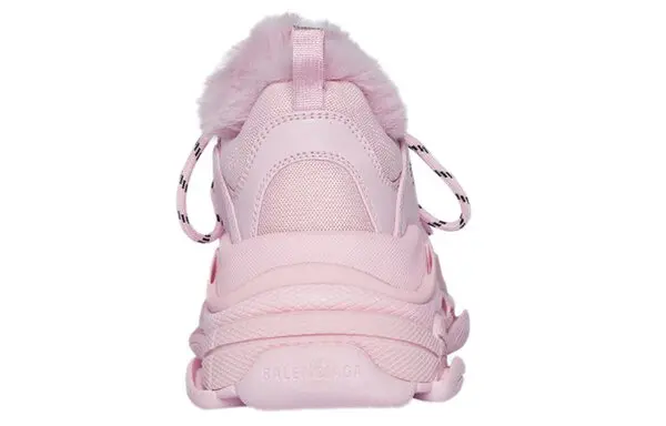 Balenciaga Triple S Fake Fur Sneakers
