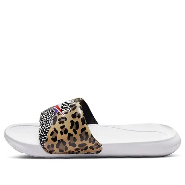 Nike Victori One Printed Slide 'beach Of The Bleachers - Black/brown