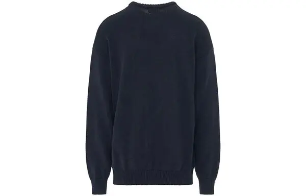 Balenciaga College Crest Crewneck Sweatshirt - Navy