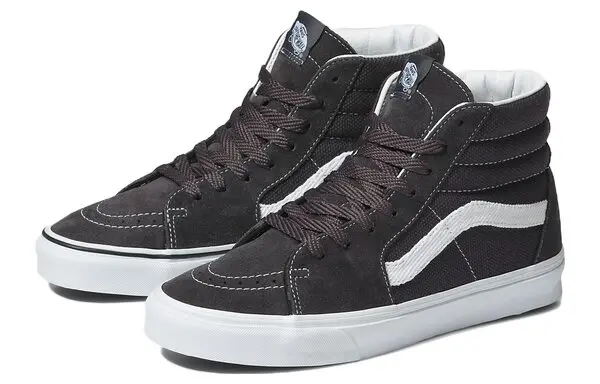 VANS Sk8-hi Suede High Top Sneakers - Black/white