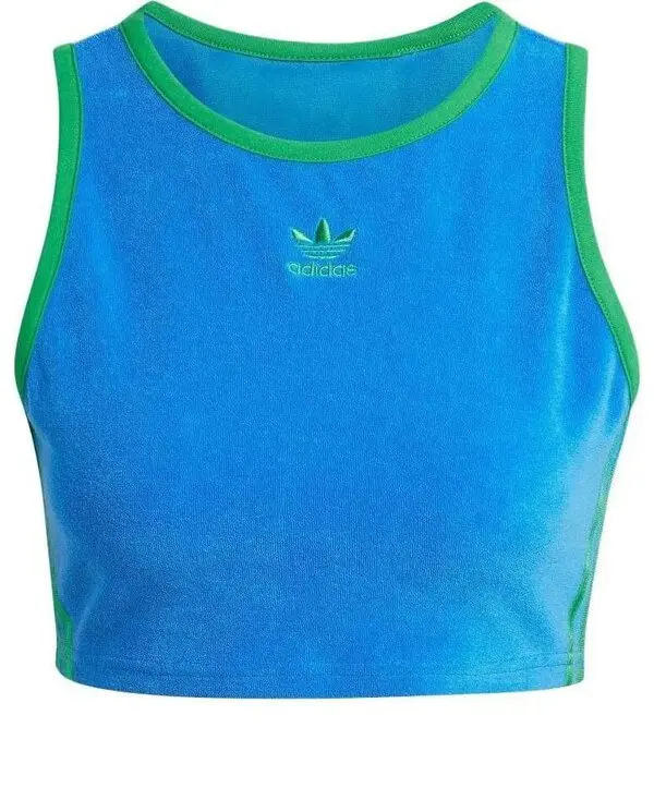Adidas Originals Cropped Tank - Blue/green
