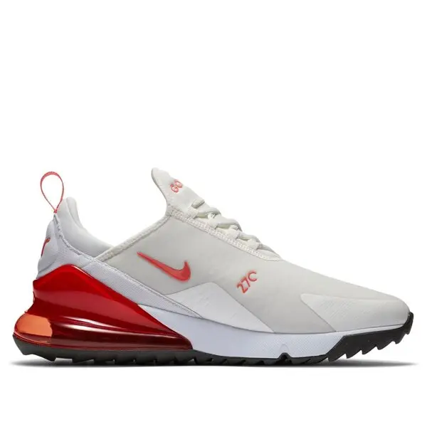 Nike Max 270 Golf Low Top Sneakers - White/red