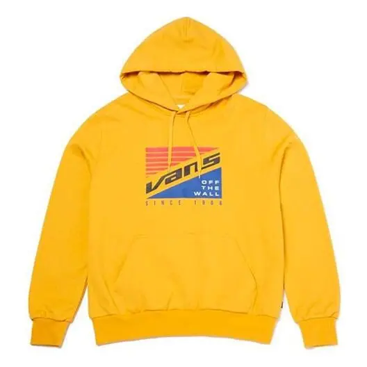 VANS Logo Printing Pullover Hoodie - Yellow