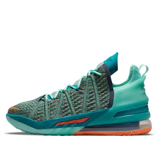 Nike Lebron 18 "we Are Family" Sneakers - Green/orange