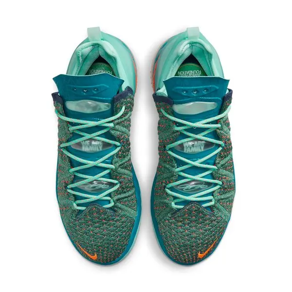 Nike Lebron 18 "we Are Family" Sneakers - Green/orange