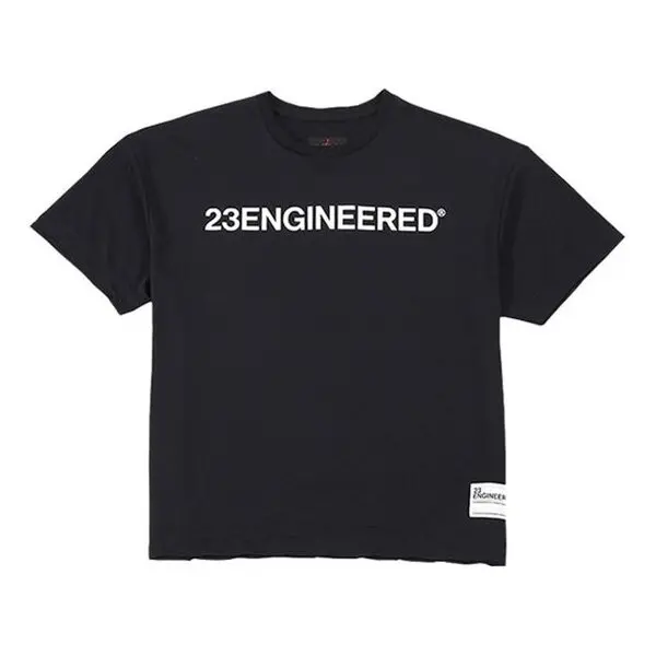 JORDAN 23 Engineered Sports Round Neck Short Sleeve T-shirt - Black