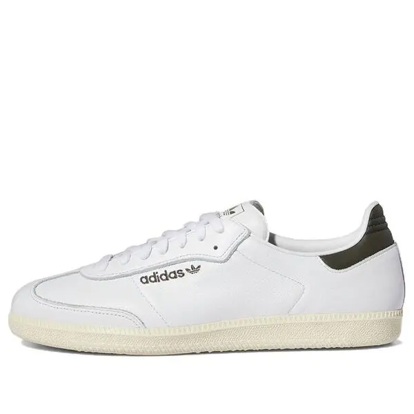 Adidas Samba Adv Low Top Sneakers - Cloud White/cloud White/shadow Olive