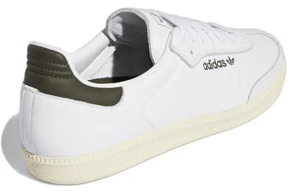 Adidas Samba Adv Low Top Sneakers - Cloud White/cloud White/shadow Olive