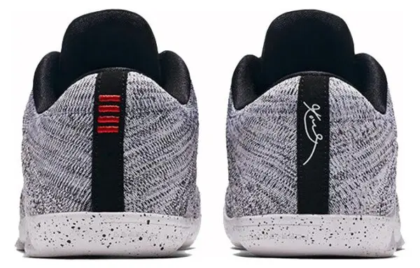 Nike Kobe 11 Elite Low "oreo" Basketball Sneakers - White/black